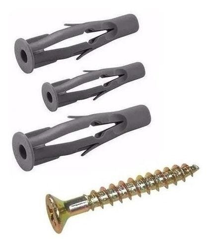 Kit 30 Bucha Expansiva 6mm 8mm 10mm 30 Parafusos Para Parede Tijolo