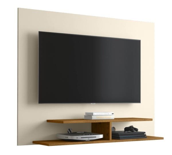 Painel para TV até 50 Polegadas Veneza - EJ Móveis: Off/Freijó ...