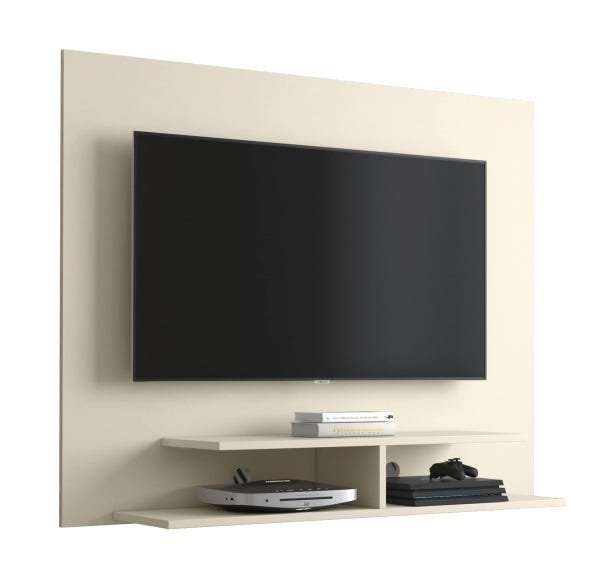 Painel para TV até 50 Polegadas Veneza - EJ Móveis: Off White ...