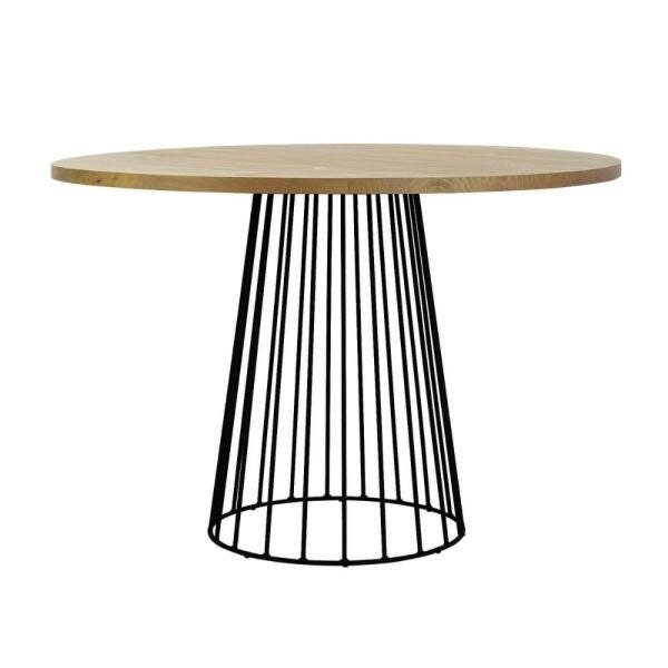 Mesa de Jantar Viti Preta D115cm | MadeiraMadeira