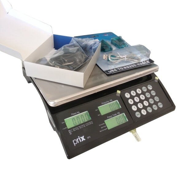 Balança prix 3 Fit com cabo conversor Toledo + Conversor Serial/USB ...