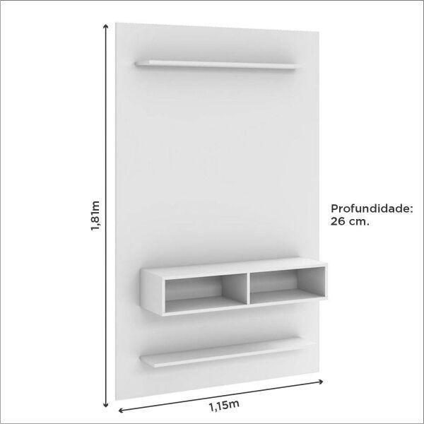 Painel Byte para Tv Até 42 Polegadas Viero Móveis Branco | MadeiraMadeira