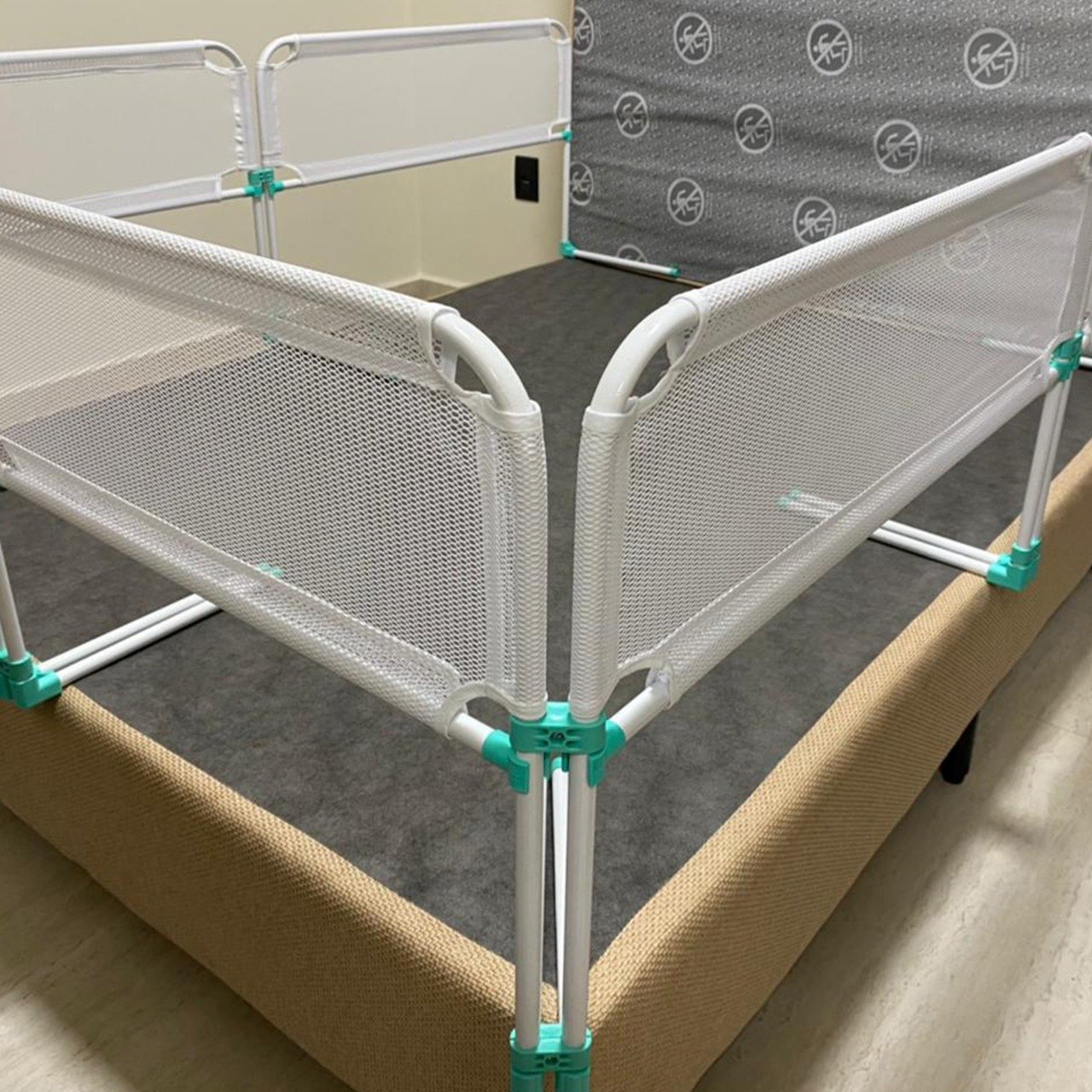 Grade De Cama Com Tela De Segurança Para Bebês E Idosos | MadeiraMadeira