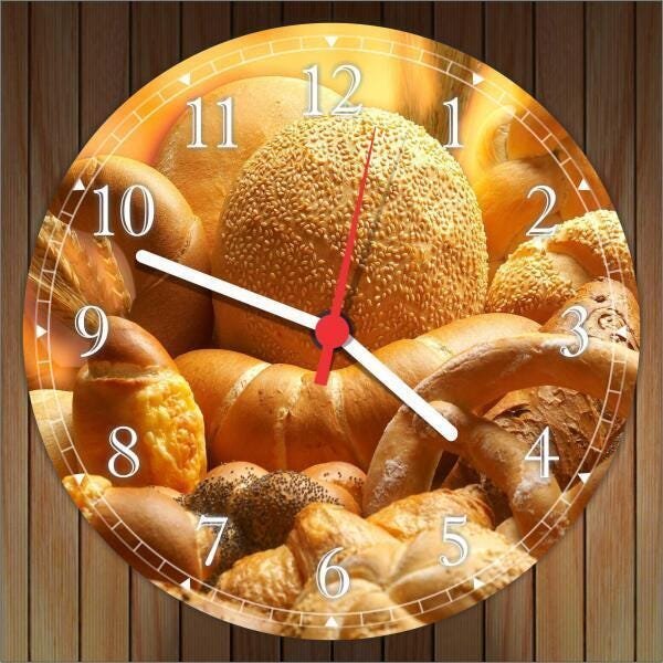 Relógio De Parede Padarias Bolos Torta Gourmet Com 40 Cm R04 ...