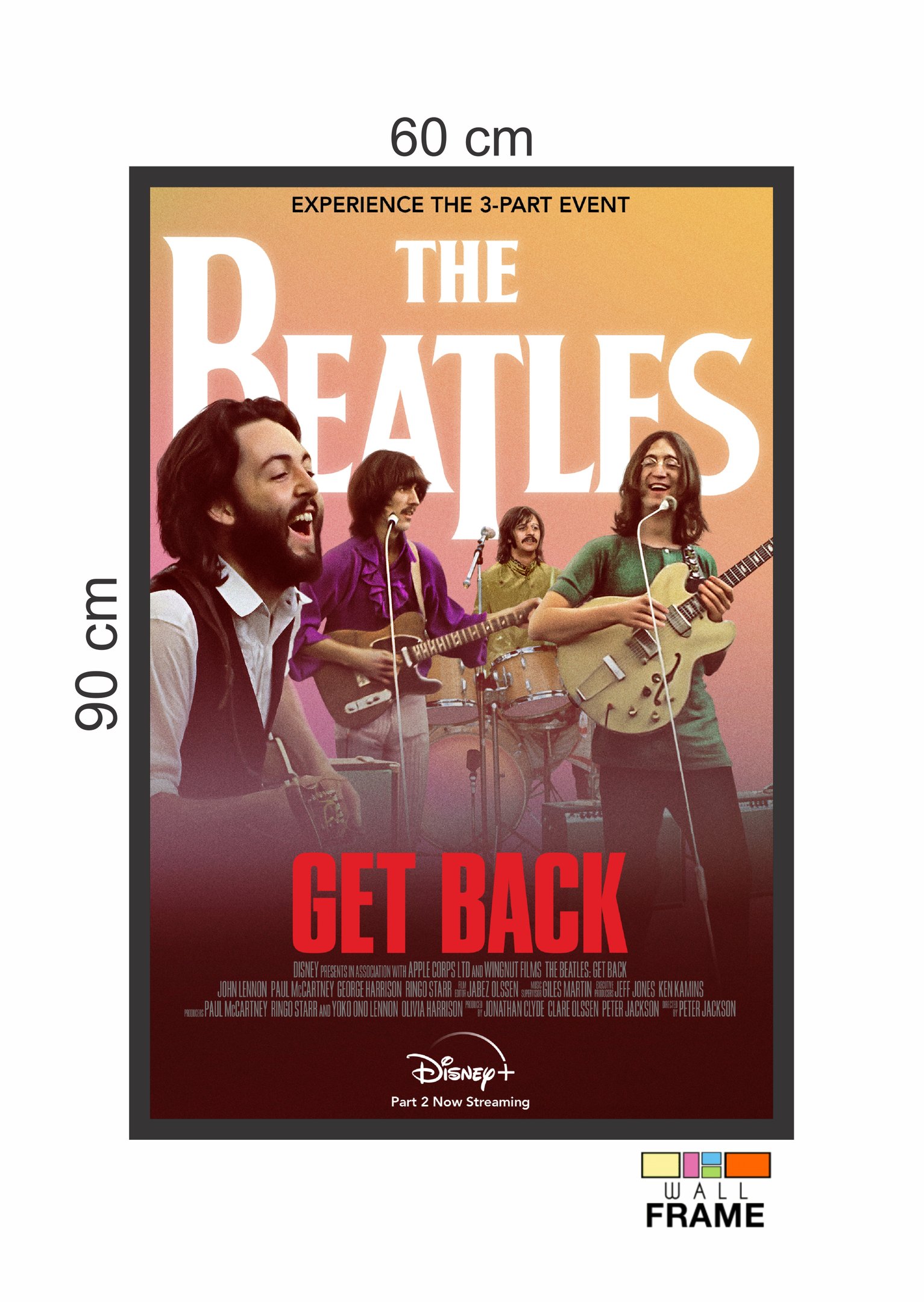 Quadro Pôster Série The Beatles Get Back 60x90 | MadeiraMadeira