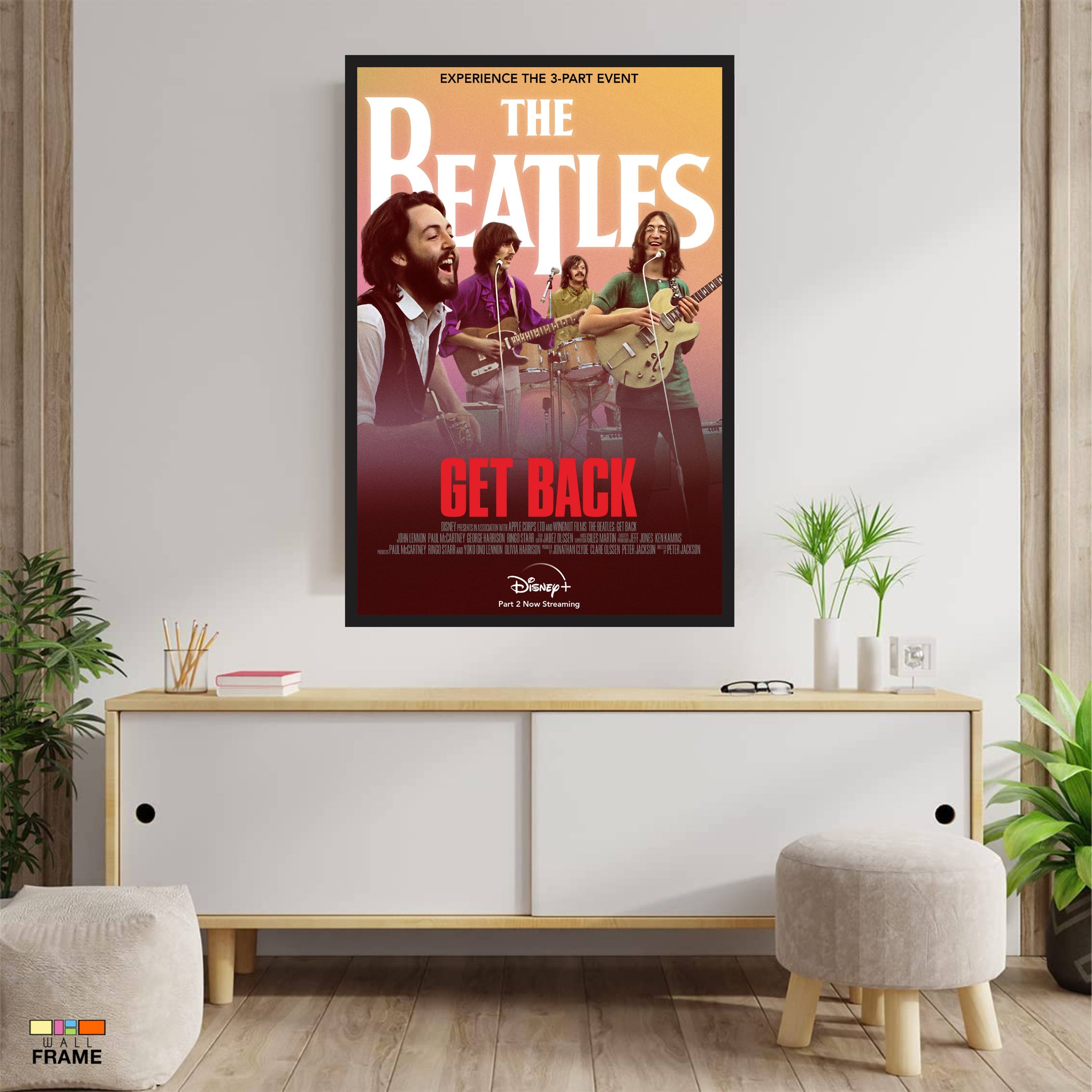 Quadro Pôster Série The Beatles Get Back 60x90 | MadeiraMadeira