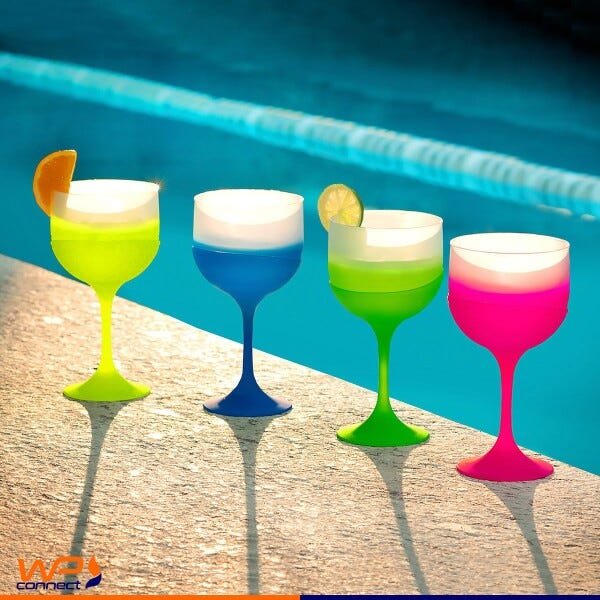 Jogo 6 Taças Neon Gin Tônica Drink 500ml Jateado Degradê - Wp Connect ...