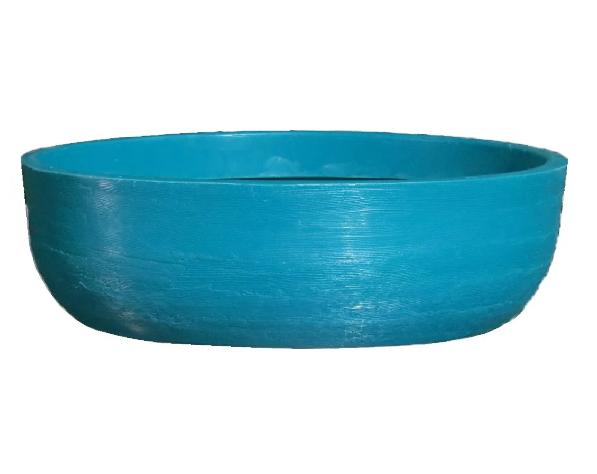 Kit 4 Vasos Planta 55x20 Bacia Cuia Polietileno BGPLASTICOS V1455 AZUL ...