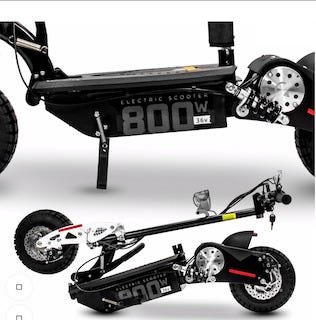 Patinete Elétrico Two Dogs 800w 36v Light Preto | MadeiraMadeira