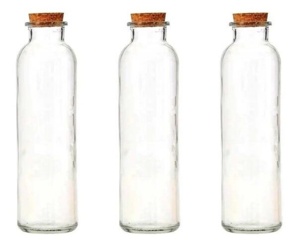Kit 3 Pote Garrafa Leiteira Condimento Suco 350ml Decoração ...