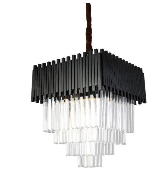 LUSTRE PENDENTE CACEN QUADRADO 40X40cm - LD5146 - NORDECOR | MadeiraMadeira