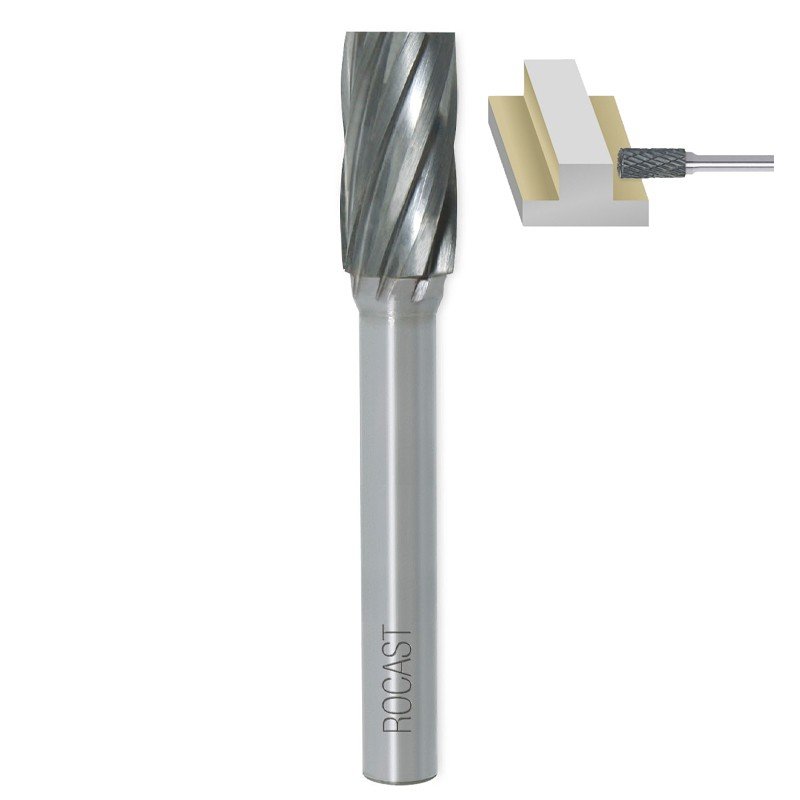 Lima Rotativa para Alumínio Cilíndrica - Med. 8mm - Md | MadeiraMadeira