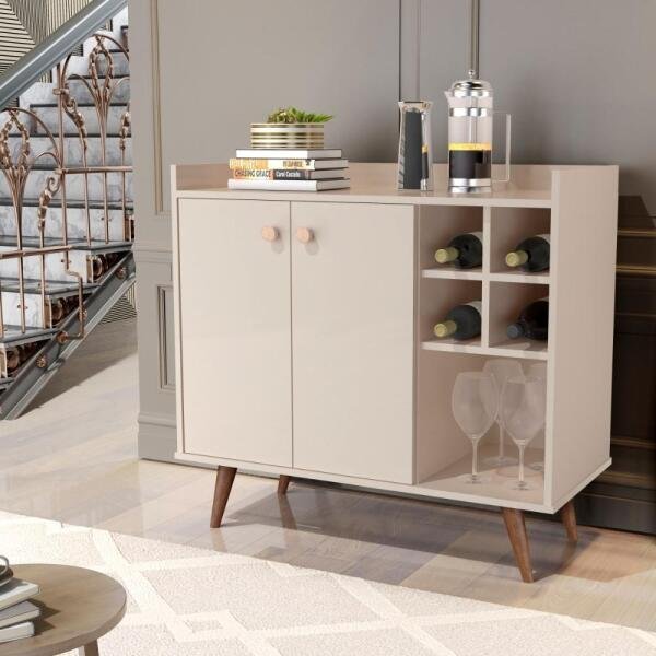 Balcão Buffet Adega 1212 Pérola | MadeiraMadeira