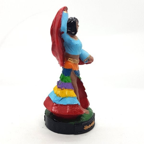 Estátua Imagem Cigana Dançarina do Amor Resina 12 Cm:vermelha ...