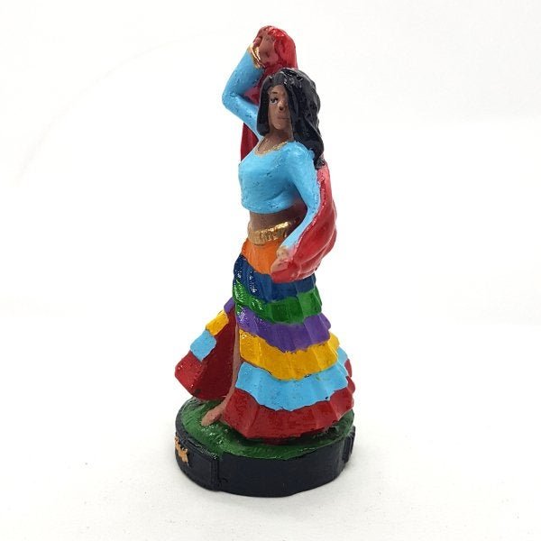 Estátua Imagem Cigana Dançarina do Amor Resina 12 Cm:vermelha ...