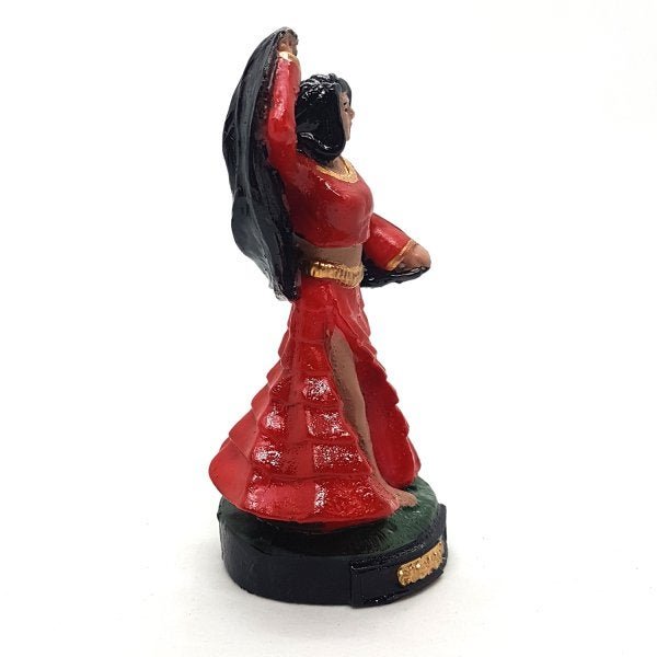 Estátua Imagem Cigana Dançarina do Amor Resina 12 Cm:vermelha ...