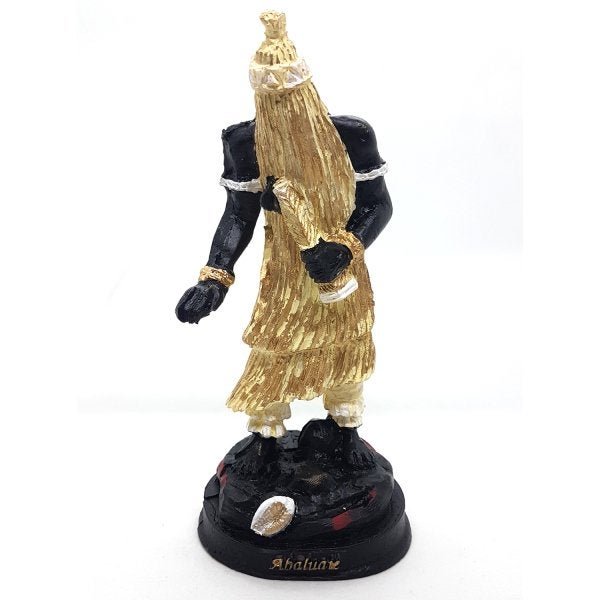 Estátua Imagem Orixá Obaluaê Obaluaiê Saúde e Cura 15 Cm | MadeiraMadeira