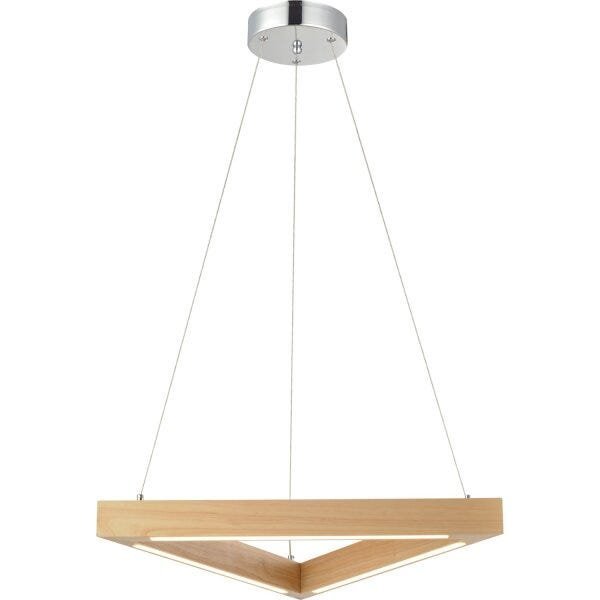 Pendente Triangular em MDF e Led Kavas TNG Avant | MadeiraMadeira