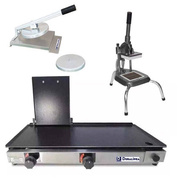 Chapa para Lanche 70x30 Cortador de Batata e Modelador de Hamburguer ...