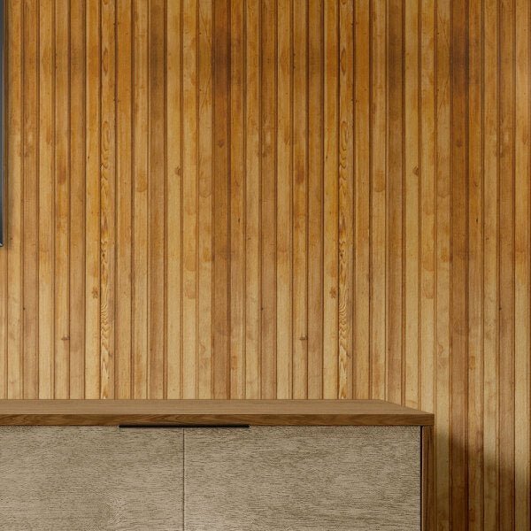 Papel De Parede Adesivo Autocolante Estilo Madeira Marrom Caramelo ...