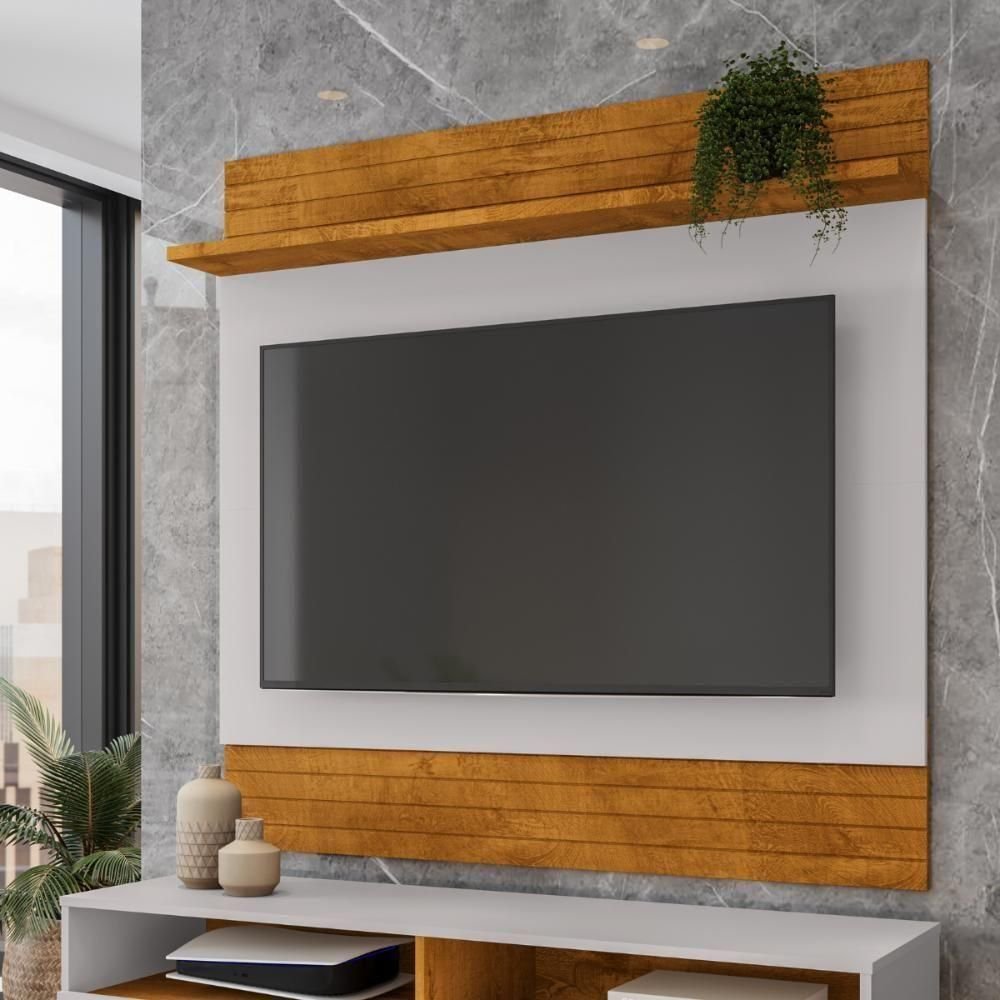 Suporte Tv 55 Polegadas Astúrias Naturalle Off White | MadeiraMadeira