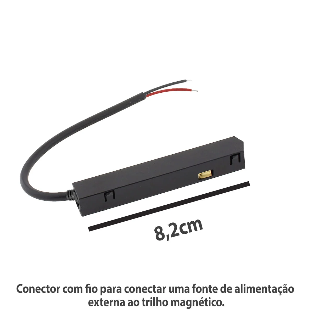Conector Fonte Alimentação Trilho Magnético GL7063 | MadeiraMadeira