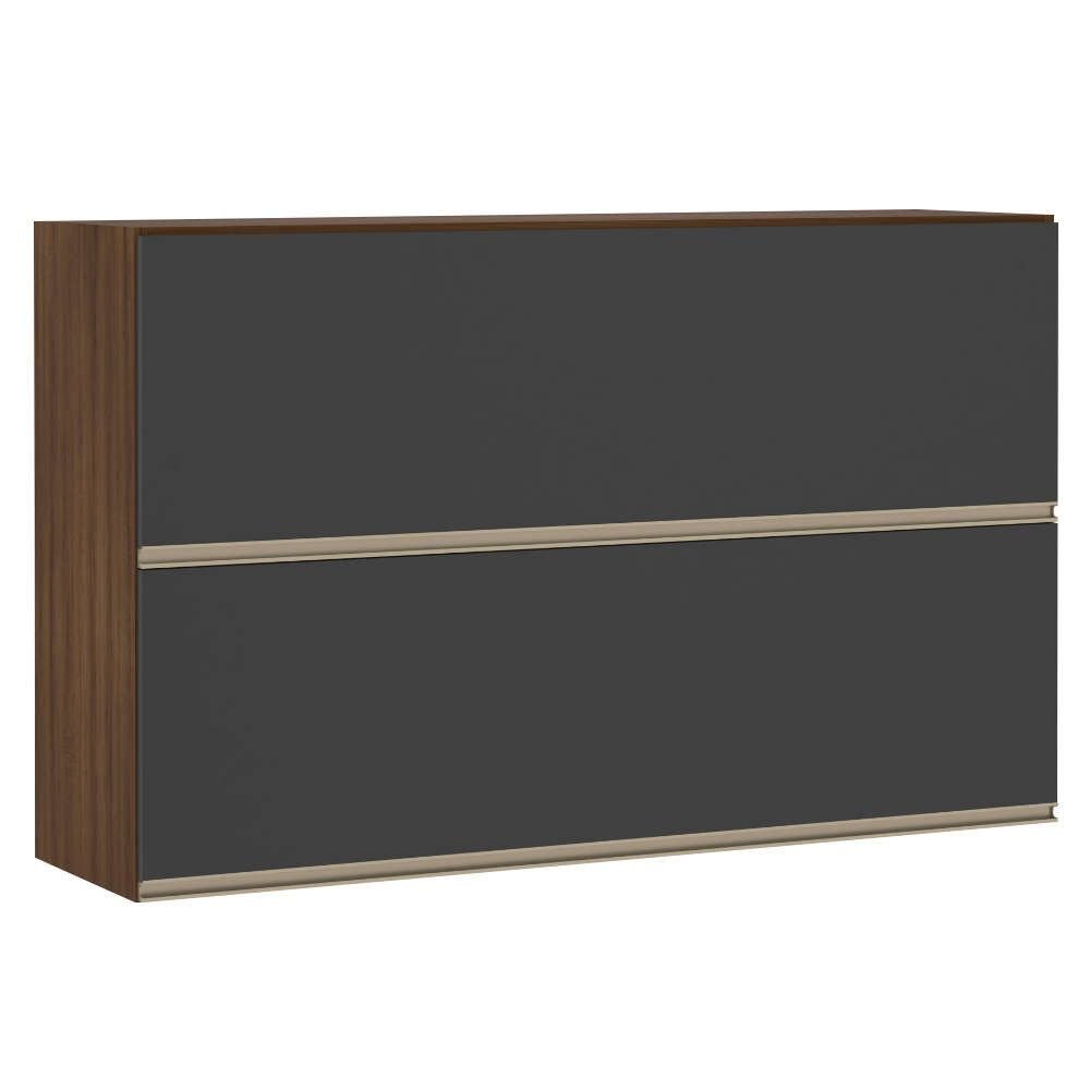 Armário Jade para Cozinha Basculante Duplo 120 Cm 2 Portas Luciane ...