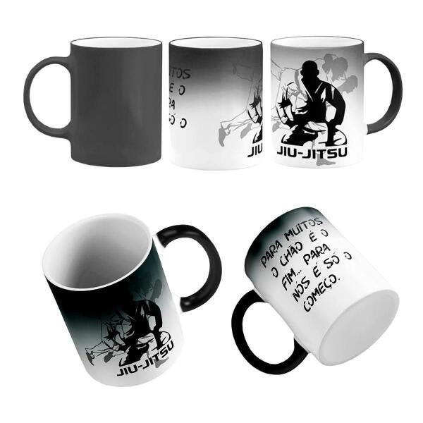 Caneca Mágica Jiu Jitsu Lutador O Chão É Só O Começo | MadeiraMadeira
