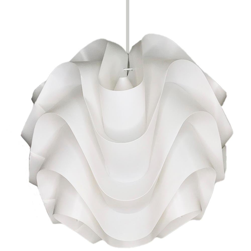 LUSTRE REDONDO CAMADAS BRANCO SINGULAR BABY | MadeiraMadeira