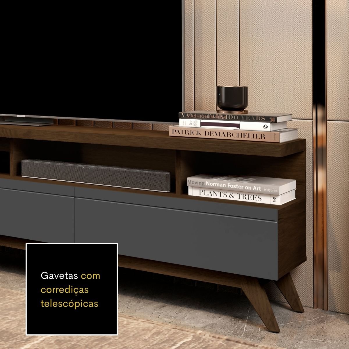 Rack para Sala Televisão até 65 Polegadas - Mod.2016 | MadeiraMadeira