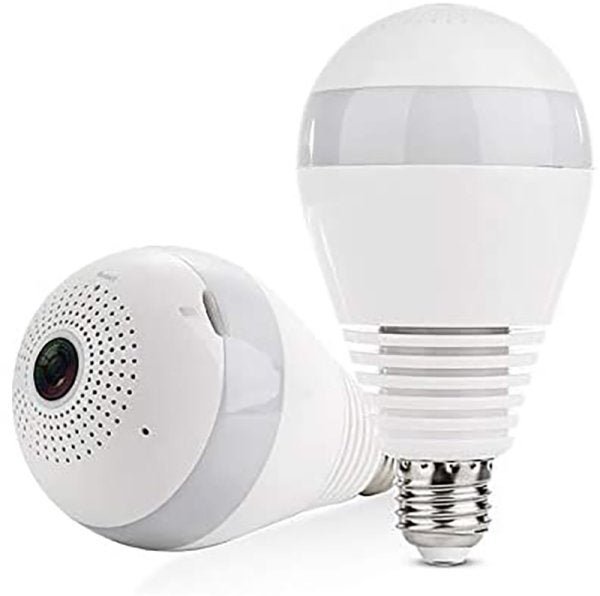 Lâmpada Led com Câmera Embutida Espiã Wifi Panorâmica | MadeiraMadeira