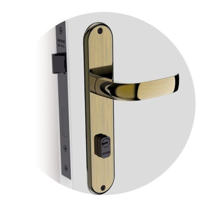 Fechadura Icaro Externa Chave Multiponto Espelho Antique Brass 55mm ...
