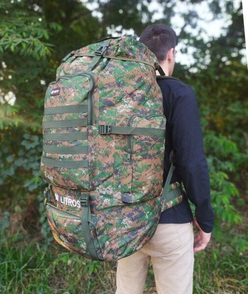 MOCHILA GRANDE 90L CAMPING PESCARIA TREKKING VIAGEM YEPP - Verde ...