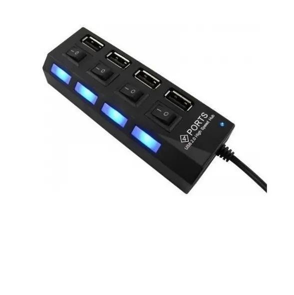 Hub Usb 2.0 4 Portas Com Switch, Led Indicador Suporta 500Gb ...