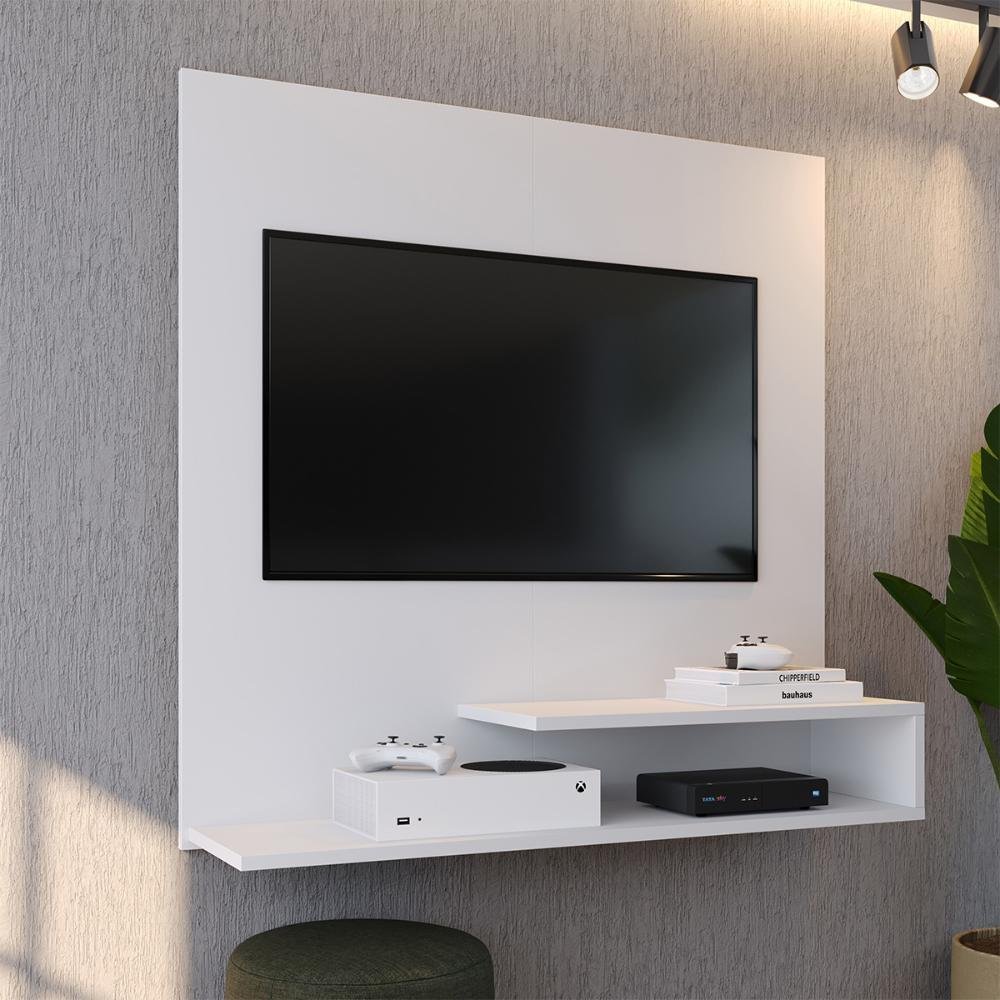 Estante Painel Smart New Tv 32 Polegadas Prateleiras Decorativas Sala ...