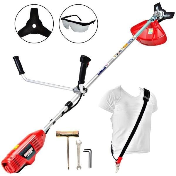 Roçadeira Profissional Lateral Elétrica Nakashi LE1000 127V Ideal Para ...