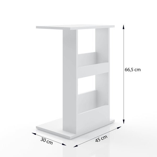Mesa Lateral Notebook Quick - Branco | MadeiraMadeira