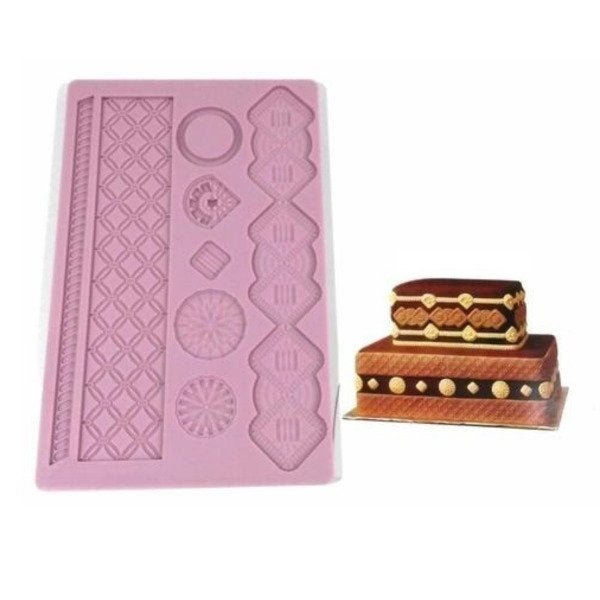 Forma molde placa tapete de silicone mandala, circulo e renda ...