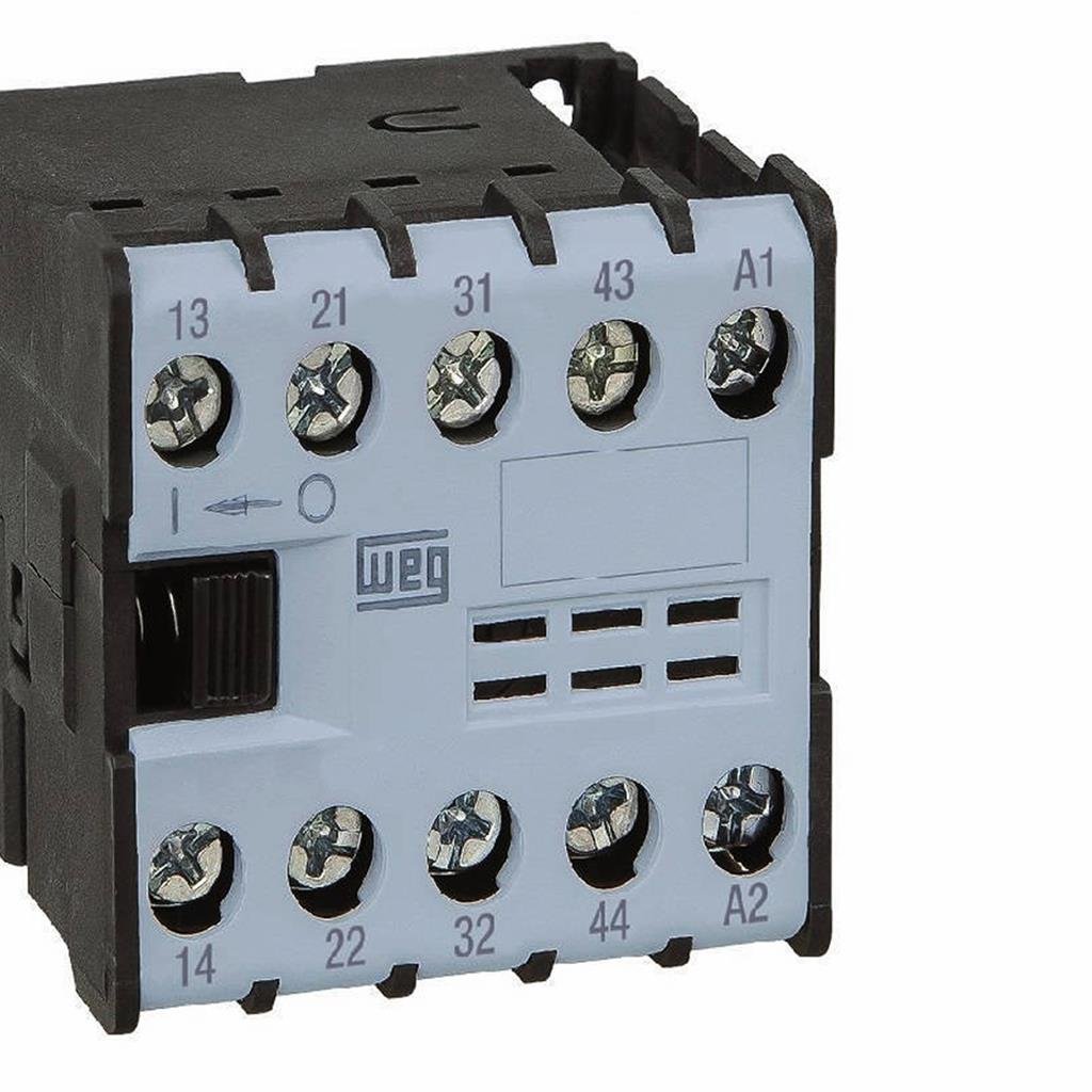 Contator Mini Auxiliar 6A 24V 3Na+1Nf 60Hz Weg | MadeiraMadeira