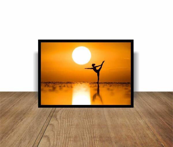 Quadro Decorativo Yoga Meditação Terapia Corporal Rc030 | MadeiraMadeira