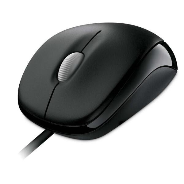 Mouse Microsoft Compact Wired 500 USB Preto - U81-00010 | MadeiraMadeira