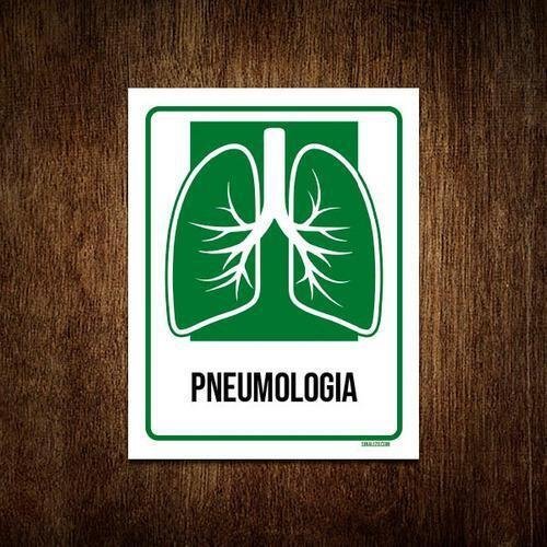 Kit 3 Placas Sinalização Hospitalar Pneumologia | MadeiraMadeira