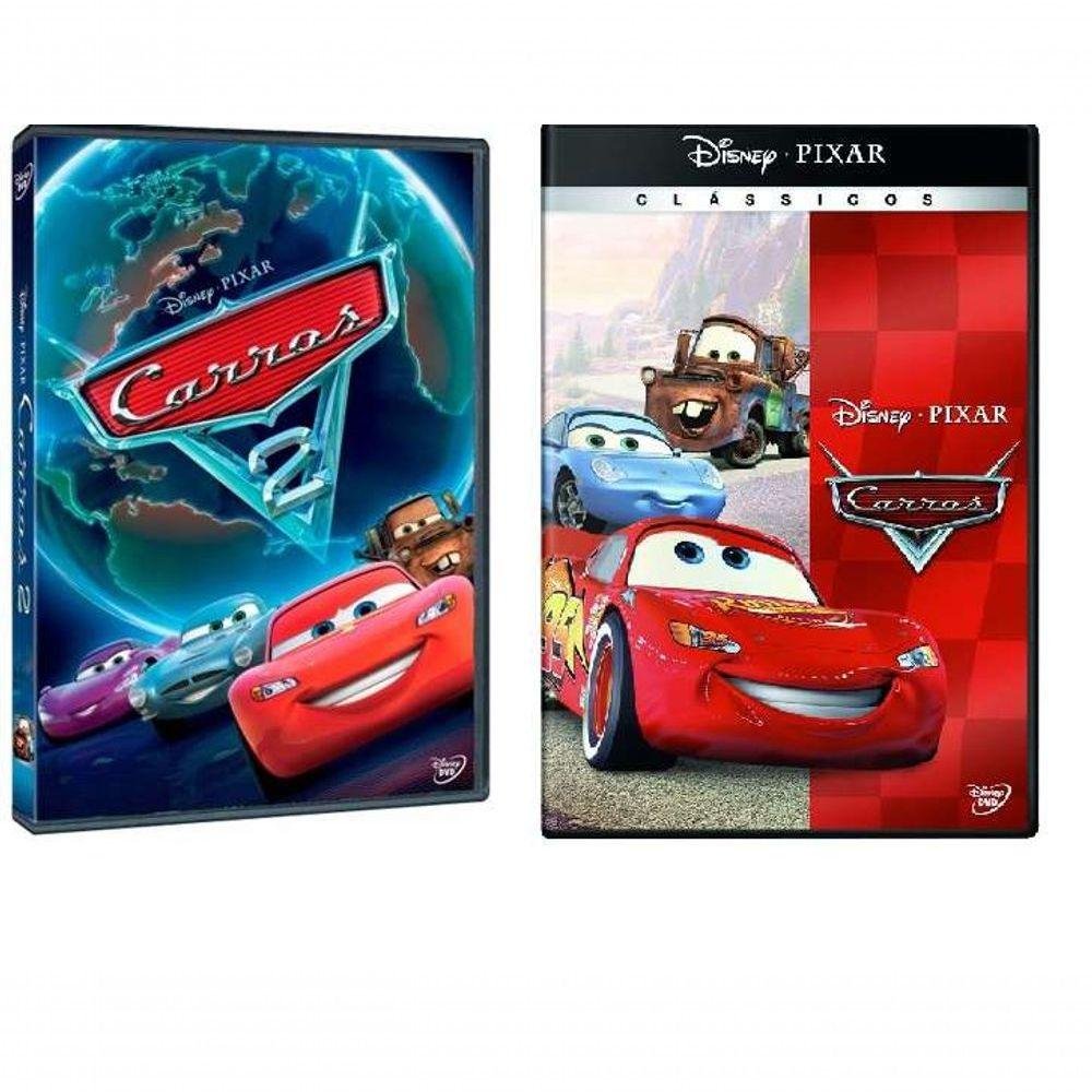 Dvd Disney Pixar Carros + Dvd Disney Pixar Carros 2 | MadeiraMadeira