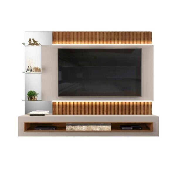 Painel Home Suspenso para TV até 60 Polegadas Retti 100 MDF DJ Móveis | MadeiraMadeira