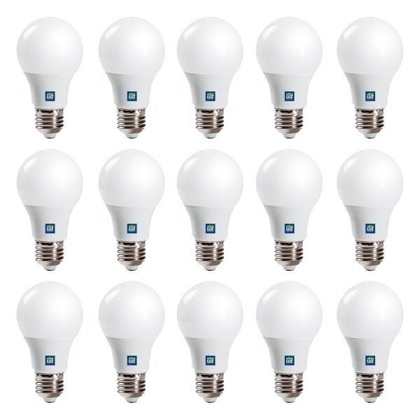 Kit 15 Lâmpada Led Bulbo A65 7w E27 6500K Bivolt Branco Frio Ultraluz | MadeiraMadeira
