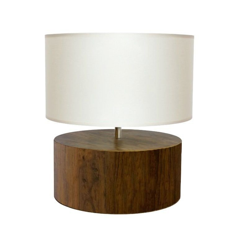 Abajur Simples Cilíndrico Em Madeira - Foxlustres | MadeiraMadeira