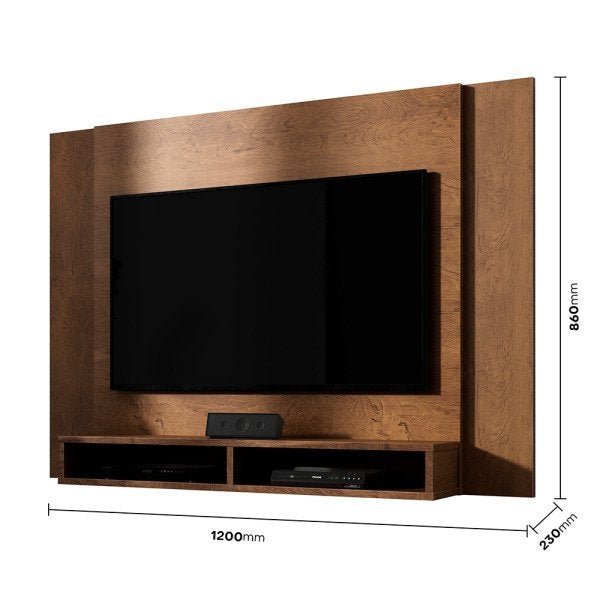 Painel para TV até 50 Polegadas Tokyo - Naturale | MadeiraMadeira