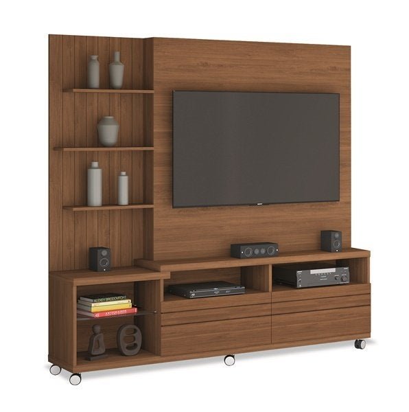 Home para TV até 60 Polegadas Atacama - Madeira Freijó | MadeiraMadeira