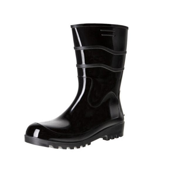Bota De Borracha Pvc Segurança Cano 30cm Com Forro Preta - Preto - 40 ...