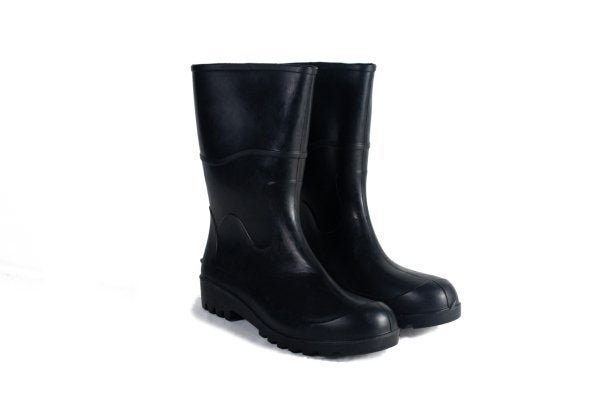 Bota De Borracha Pvc Segurança Cano 30cm Com Forro Preta - Preto - 39 ...